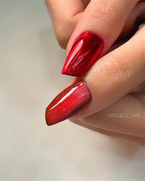 •한글네일• ♥️ 매력적인 립스틱쉐입 💋💄♥️ 감사한 첫방문해주신 고객님께서 원하신대로