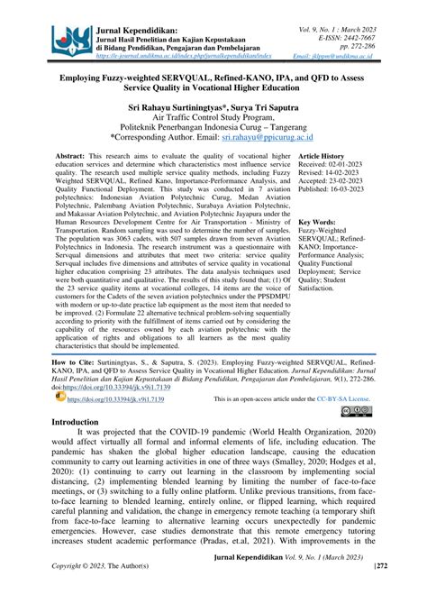 Pdf Employing Fuzzy Weighted Servqual Refined Kano Ipa And Qfd To Assess Service Quality In