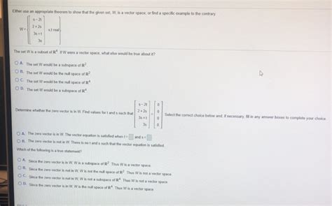 Solved Either Use An Appropriate Theorem To Show That The Chegg