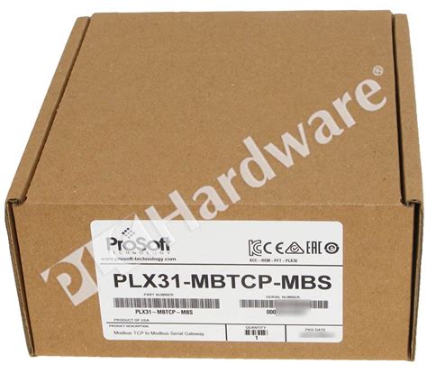 Plc Hardware Prosoft Plx31 Mbtcp Mbs Modbus Tcpip To Modbus Serial