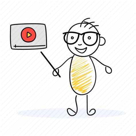 Lecture Video Video Lesson Video Streaming Online Tutoring Teach Online Icon Download On