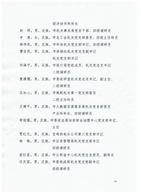 宝鸡市市直机关“两优一先”拟表彰对象公示 宝鸡机关党建网 中共宝鸡市直属机关工作委员会