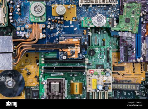 Various Circuit Boards And Other Computer Parts Are Collaged In Binary Chair By The Artist