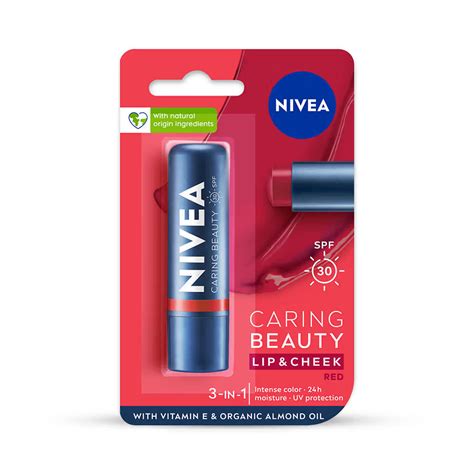 Buy Nivea Caring Beauty Spf 30 Red Lip And Cheek Balm 48 Gm 19