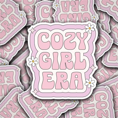 Cozy Girl Era Sticker Wildflower Fiction Cozy Girl Era Sticker Wildflower Fiction
