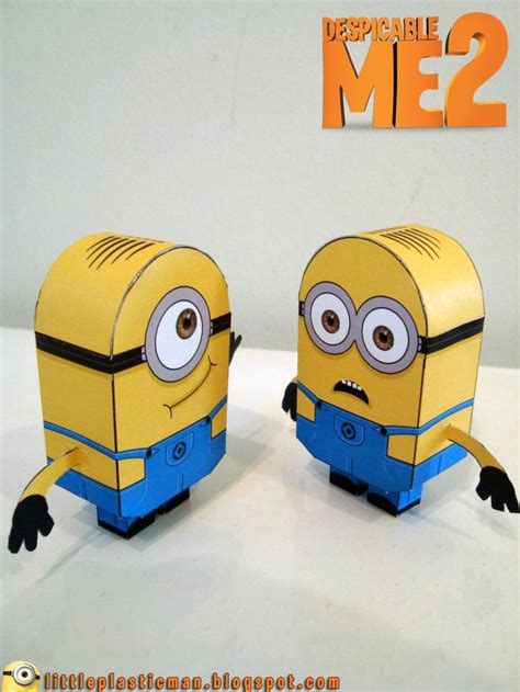 Minions Dave And Stuart Minions Paper Toys Minion Craft