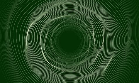 Green Concentric Circles Creating A Tunnel Effect Stock Illustration Download Image Now