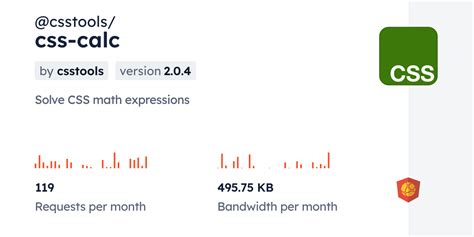 Csstoolscss Calc Cdn By Jsdelivr A Cdn For Npm And Github