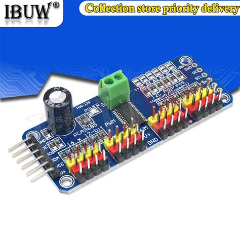 PCS Canais Bit PWM Servo Driver Interface I C PCA Para Arduino Raspberry Pi DIY