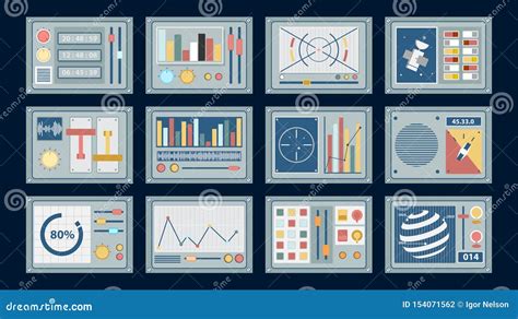 Control Panels Retro Pc And Radio Dashboard With Switches And Buttons Connection Ports Tuners