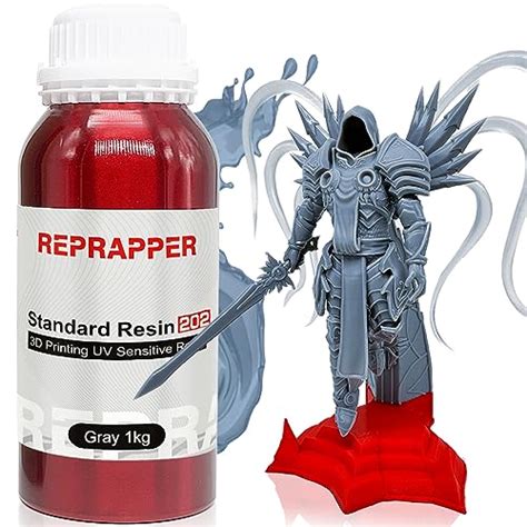 Reprapper Abs Like 3d Printer Resin 405nm Fast Uv Curing 1kg Gray 3d Printing