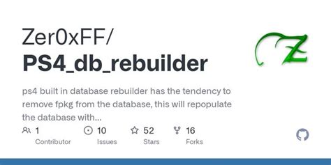 Problem With Database Rebuild Script Rps4homebrew