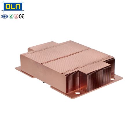 Server Passive Copper Cpu Cooling With Skived Heatsink Heat Sink And