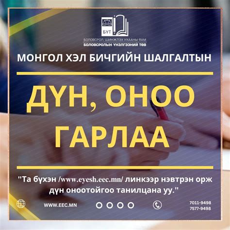 Монгол хэл бичгийн шалгалтын дүн ба МАРГААН ДАГУУЛСАН асуудлууд