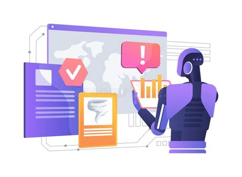 Ai Disaster Response Planning Abstract Concept Vector Illustration Stock Illustration