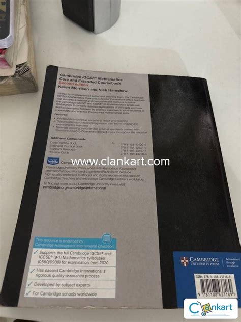 Buy Cambridge Igcse Second Edition Maths Textbook Book In Excellent Condition At