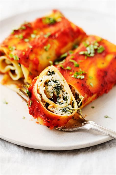 Vegan Spinach Lasagna Rolls Make Ahead Freezable Comfort Food