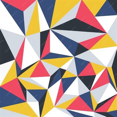Premium Vector Vector Colorful Geometric Triangle Pattern Trendy