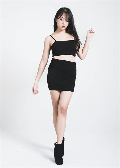 Simply Sassy Top And Skirt Combo Set In Black • Dreamscaped