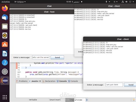 Java Chat Program With Java Socket With Multi Threading Server مستقل