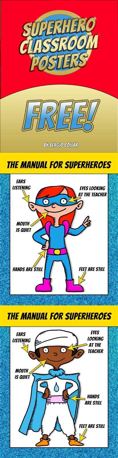 Superhero Classroom Posters Free Superhero Classroom Theme