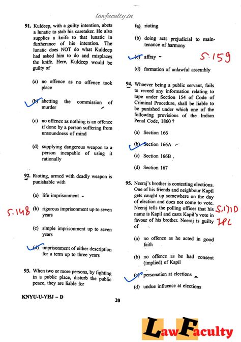 Cbi App Question Paper And Answer Key Held On 19 09 2021 Law Faculty