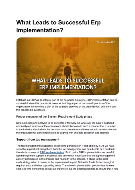 PPT What Leads To Successful Erp Implementation PowerPoint Presentation ID