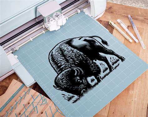 8 Bison Cut Files Bison Vector Graphic Silhouette Cameo Cricut SVG PNG Dxf Ai Cut Files