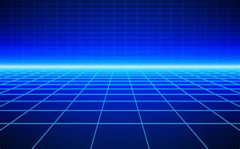 Futuristic Technological Middle Grid Background Digital Futurist Cyber Space Design Cyberpunk