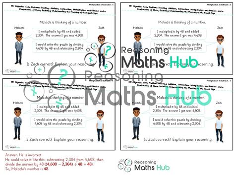 Solve Problems Involving Addition Subtraction Multiplication And Division Master The Curriculum