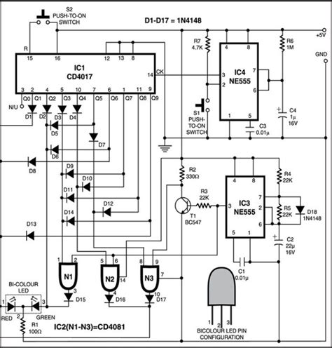 Programmable Led Indicator Detailed Circuit Diagram Available