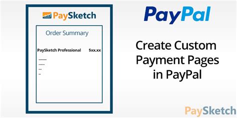 How To Create Custom Payment Pages In Paypal Paysketch