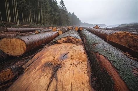 Environmental Harm In The Lower Regions Of The Tatra Mountains Stock