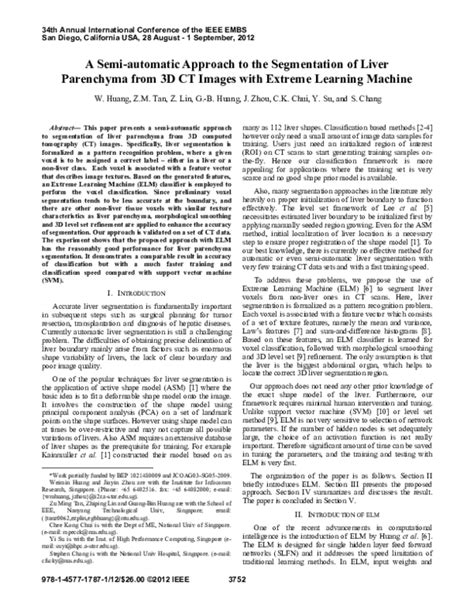 Pdf A Semi Automatic Approach To The Segmentation Of Liver Parenchyma From 3d Ct Images With