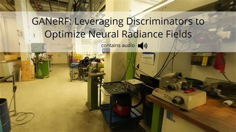 Ak On Twitter Ganerf Leveraging Discriminators To Optimize Neural