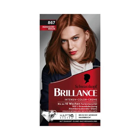 Schwarzkopf Brillance Haarfarbe 867 Mahagoni Braun 1 St