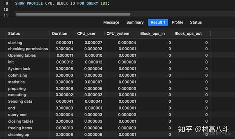 MySQL性能分析神器Profiling 知乎