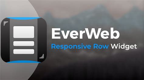 The Responsive Row Widget Everweb Responsive Website Builder Youtube
