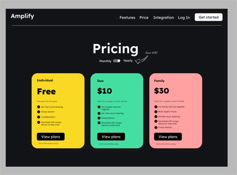 Pricing Screen Daily Ui By Aryan Tripathi On Dribbble