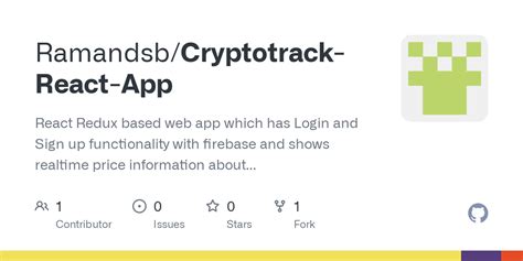 Github Ramandsbcryptotrack React App React Redux Based Web App Which Has Login And Sign Up