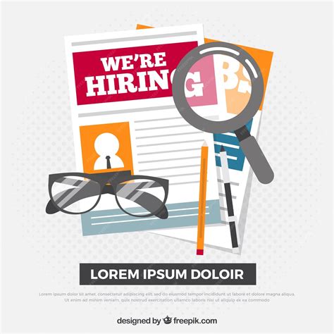 우리는 플랫 스타일로 배경을 고용하고 있습니다 무료 벡터