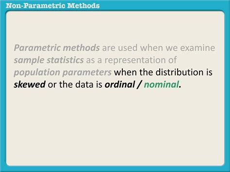 What Is A Nonparametric Method Ppt
