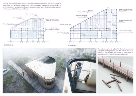 Architecture Project Translucent Polycarbonate Forms A Visitor Center Nestled Among