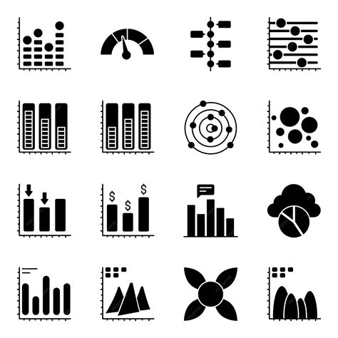 Premium Vector Pack Of Data Analytics And Infographic Flat Icons