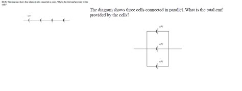 Solved Iii B The Diagrams Shows Four Identical Cells