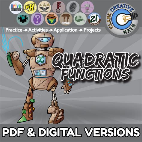 Quadratic Functions Unit Bundle Clark Creative Education