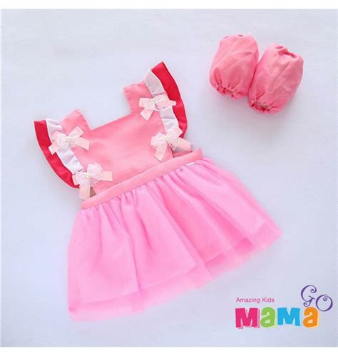 마마고 여아 공주 스타일 앞치마 토시 세트 미술 요리 준비물 티몬