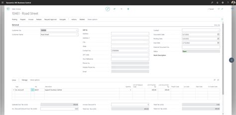 Microsoft Dynamics 365 Business Central Create Recurring Sales Invoices