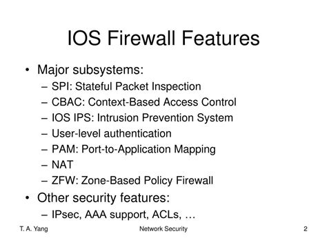 PPT IOS Firewall PowerPoint Presentation Free Download ID