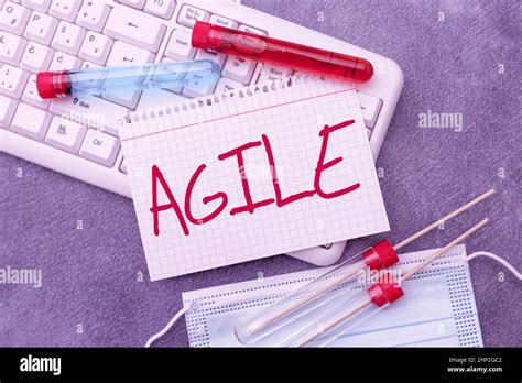 Hand Writing Sign Agile Business Showcase Particular Approach To Project Management That Is